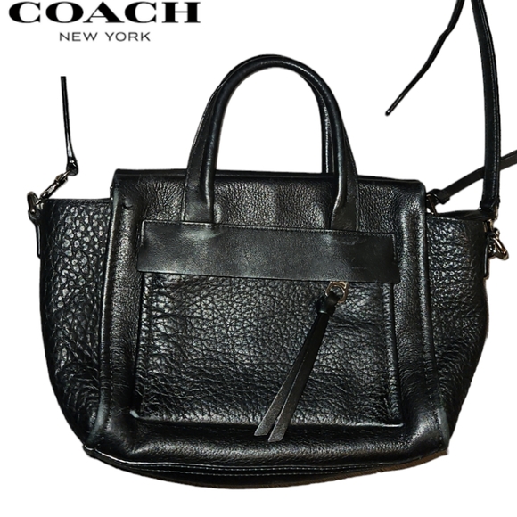 Coach | Bags | Coach Bleecker Mini Riley In Black Leatger | Poshmark